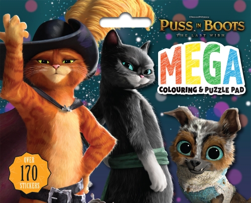 The Store - Puss In Boots The Last Wish: Mega Colouring and Puzzle Pad ...