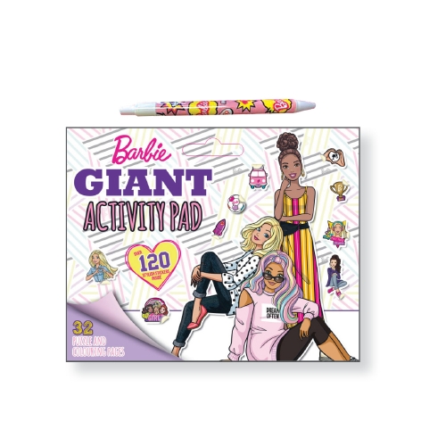 Product: Barbie Giant Activity Pad with Barbie Pen - Pack - School ...