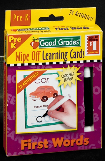 The Store - FIRST WORDS WIPE OFF CARDS - Book - The Store