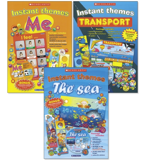 Product: SCHOLASTIC INSTANT THEMES - Pack - School Essentials
