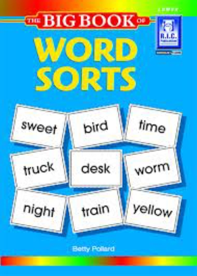 Product: BIG BOOK OF WORD SORTS - Teacher Resource - School Essentials