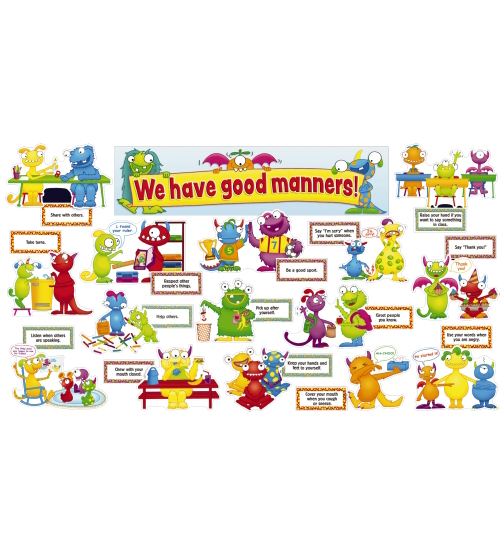 Product: Mini BBA Good Manners Monsters - Stationery - School Essentials
