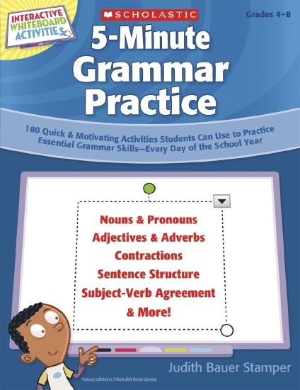 Product: INTERACTIVE WHITEBOARD ACTIVITIES: 5-MINUTE GRAMMAR PRACTICE ...
