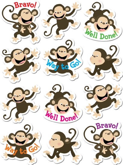 Product: MONKEY STICKERS - Stationery - School Essentials