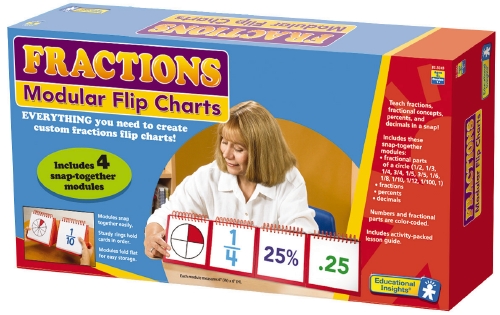 Product: FRACTIONS MODULAR FLIP CHARTS - Toy/Game - School Essentials