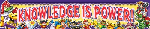 The Store - KNOWLEDGE IS POWER SUPER BANNE - Stationery - The Store