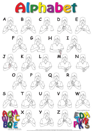 The Store - FINGER SPELT ALPHABET - Stationery - The Store