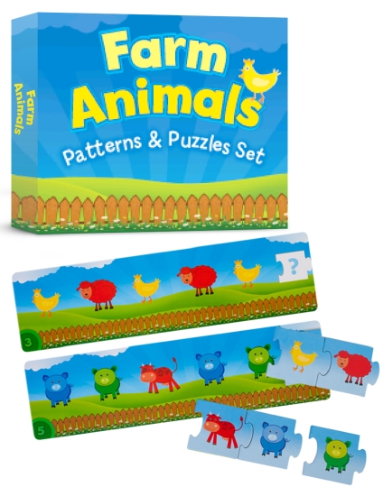 The Store - FARM ANIMALS PATTERNS & PUZZLE - Toy/Game - The Store