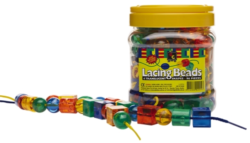 Product: TRANSLUCENT LACING BEADS - Teacher Resource - School Essentials