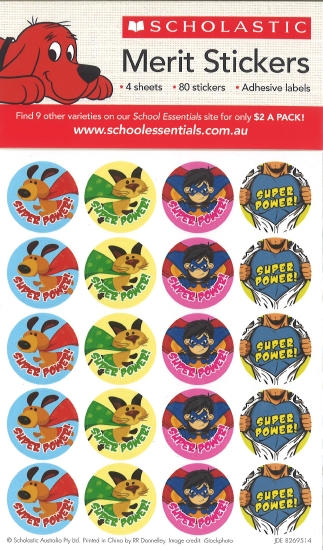 Product: SUPER POWER STICKERS - Stationery - School Essentials