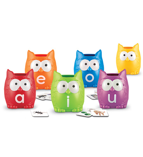 Product: Vowel Owls Sorting Set - Toy/Game - School Essentials