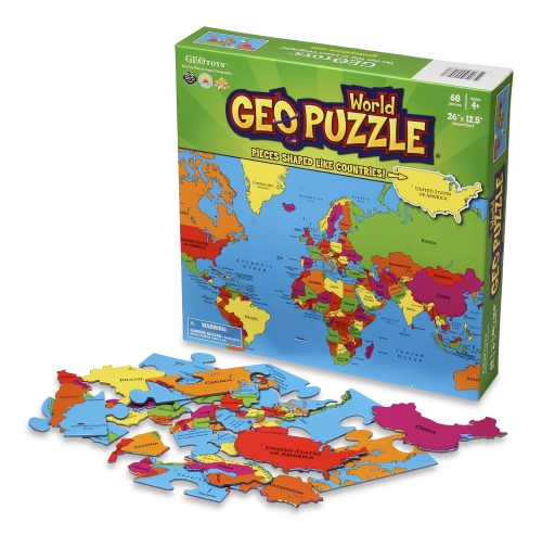 Product: GEOPUZZLE THE WORLD - Toy/Game - School Essentials