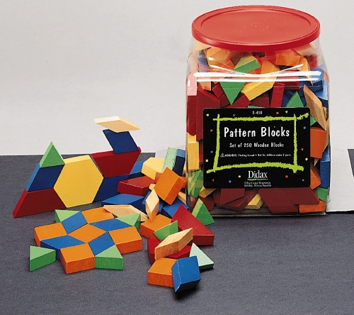 Product: PATTERN BLOCKS - WOOD - Teacher Resource - School Essentials