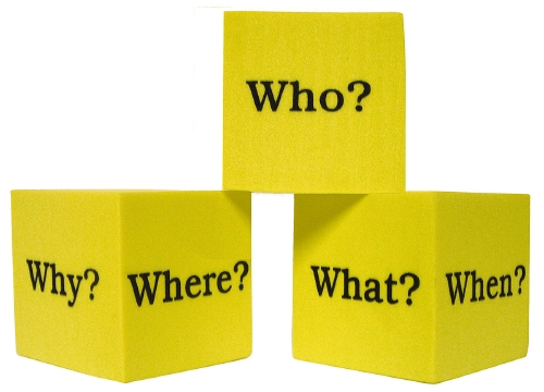 Product: FOAM QUESTION CUBES - Teacher Resource - School Essentials