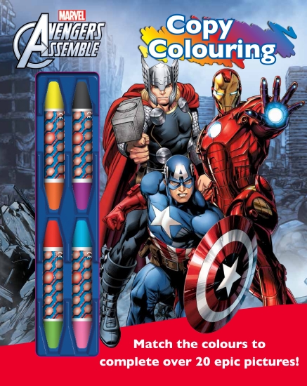 Product: AVENGERS ASSEMBLE COPY CLRING - Book - School Essentials