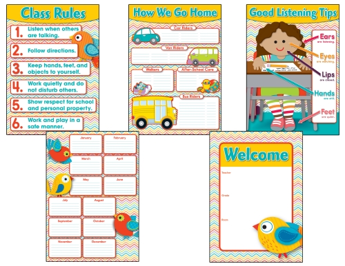 Product: CHEVRON CLSSROOM MANAG BB - Teacher Resource - School Essentials