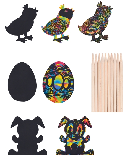 The Store - SCRATCH EASTER SHAPES - Arts & Crafts - The Store