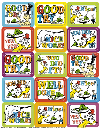 Product: GREEN EGGS HAM SUCCESS STICKER - Teacher Resource - School ...