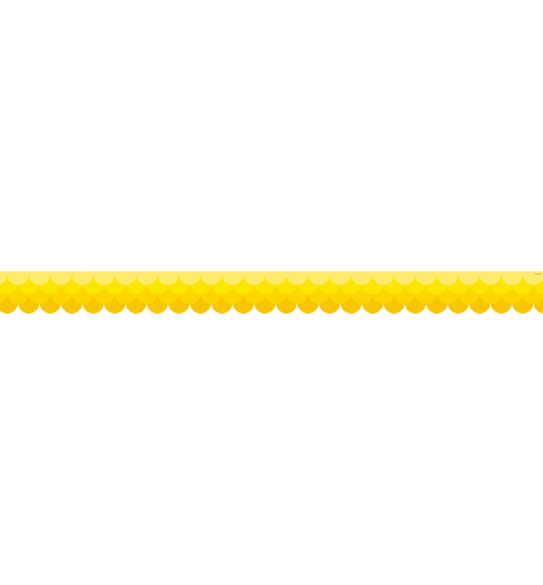 Product: YELLOW SCALLOP BORDERS - Stationery - School Essentials