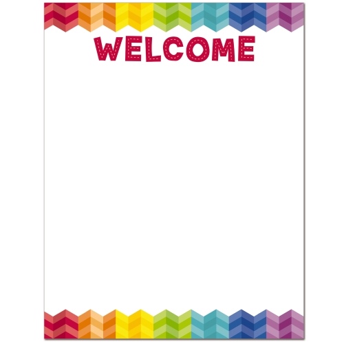 Product: PAINTED PALETTE WELCOME CHART - Teacher Resource - School ...