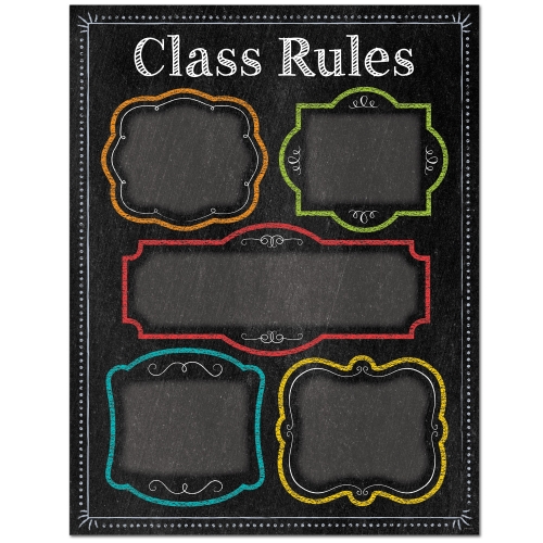 Product: CHALK IT UP CLASS RULES CHART - Teacher Resource - School ...