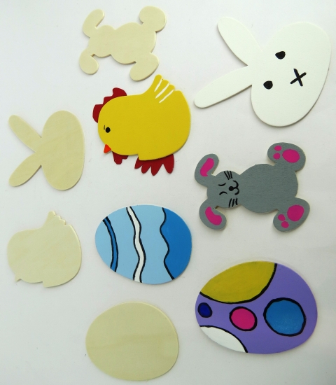 Product: WOODEN EASTER SHAPES - Arts & Crafts - School Essentials
