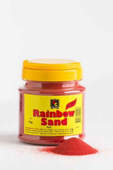 Product: RAINBOW SAND RED - Arts & Crafts - School Essentials