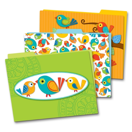 Product: BOHO BIRDS FILE FOLDERS - Stationery - School Essentials