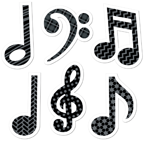 Product: MUSIC SYMBOLS CUT OUTS - Teacher Resource - School Essentials