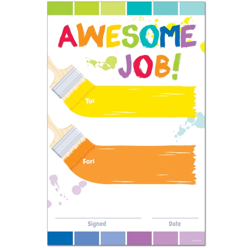 Product: AWESOME JOB AWARD - Teacher Resource - School Essentials