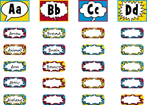 The Store - SUPERHERO WORD WALL - Teacher Resource - The Store