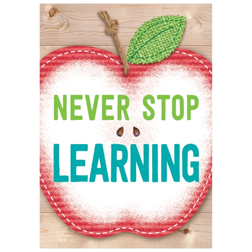 Product: NEVER STOP LEARNING POSTER - Teacher Resource - School Essentials