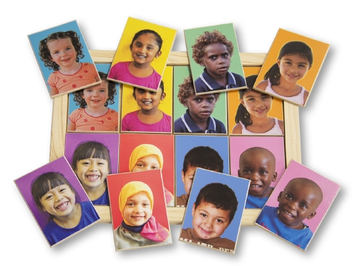 Product: MULTICULTURAL FACES MEM GAME - Toy/Game - School Essentials