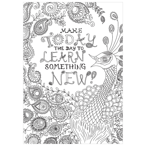 The Store - Make Today Colour-Me Poster - Arts & Crafts - The Store