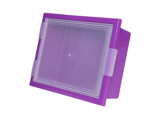 Product: ER TOTE TRAY + LID PURPLE - Storage - School Essentials