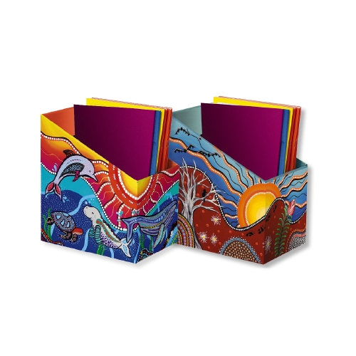 Product: INDIGENOUS BOOK BOXES TWIN PAC - Pack - School Essentials