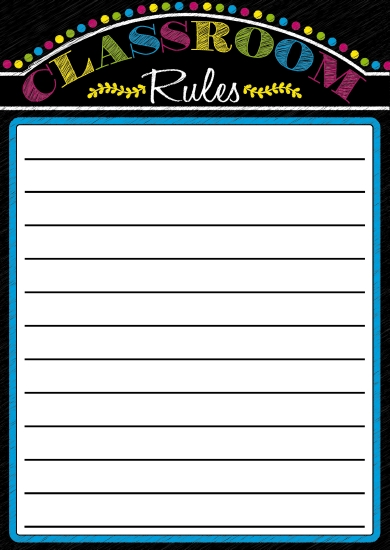 Product: Chalkboard Class Rules Magnetic Chart - Teacher Resource ...