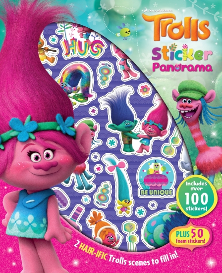 Product: TROLLS STICKER PANORAMA - Book - School Essentials