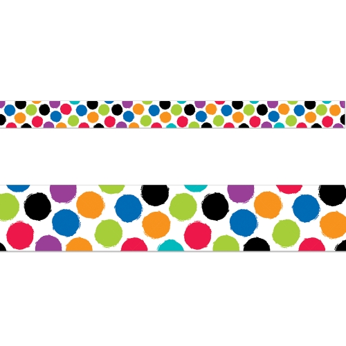 Product: COLOURFUL SPOTS BORDER - Teacher Resource - School Essentials