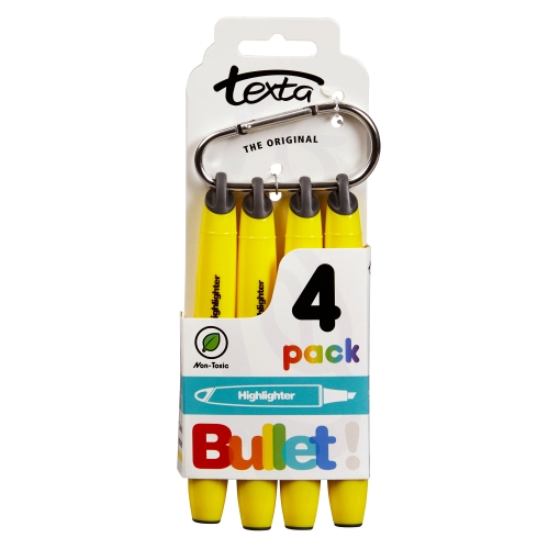 The Store - TEXTA BULLET YELLOW H/LIGHTERS - Stationery - The Store