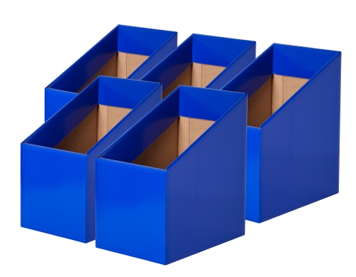 Product: BOOK BOX PK5 DARK BLUE - Storage - School Essentials