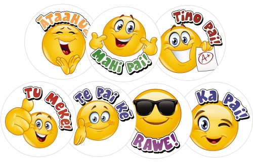 Product: EMOJIS TE REO STICKERS - Teacher Resource - School Essentials