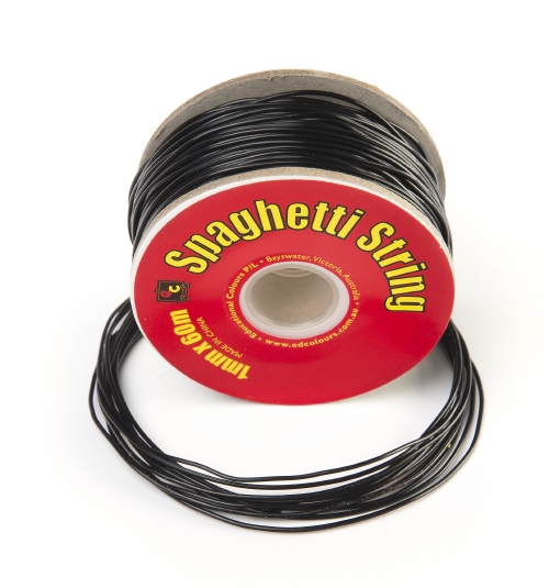 Product: SPAGHETTI STRING BLACK - Arts & Crafts - School Essentials