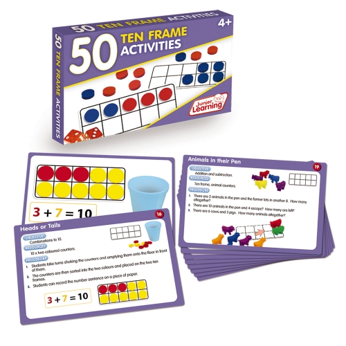 Product: 50 TEN FRAME ACTIVITIES - Teacher Resource - School Essentials