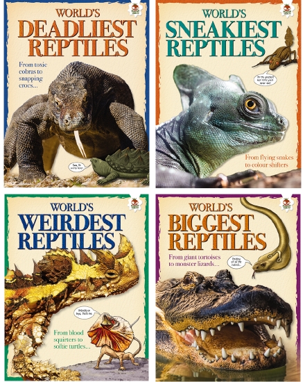 Product: Extreme Reptiles 4-Pack - Book - School Essentials