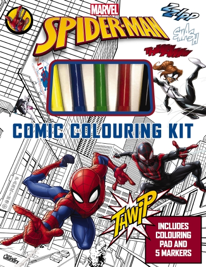 The Store - SPIDER-MAN COLOURING KIT - Book - The Store