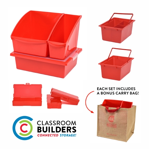 The Store - CLASSROOM BUILDERS SET RED - Storage - The Store
